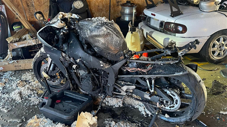 Motorcycle considered total loss in Norfolk fire - NORTHEAST - NEWS ...