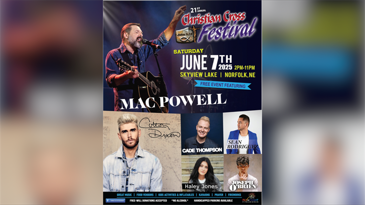 Christian Cross Festival announces concert lineup for 21st year ...