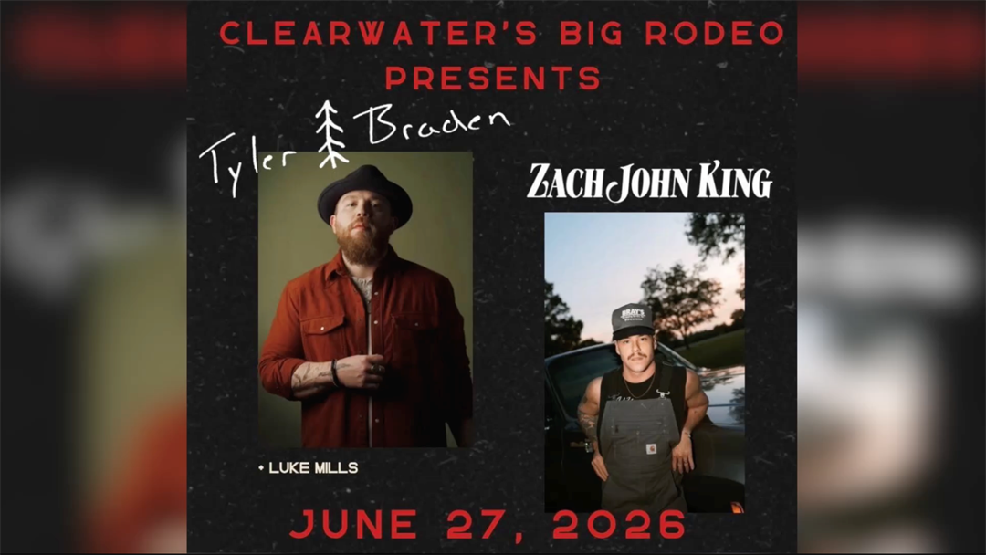 Concert lineup announced for the 2026 Clearwater Rodeo - NORTHEAST ...